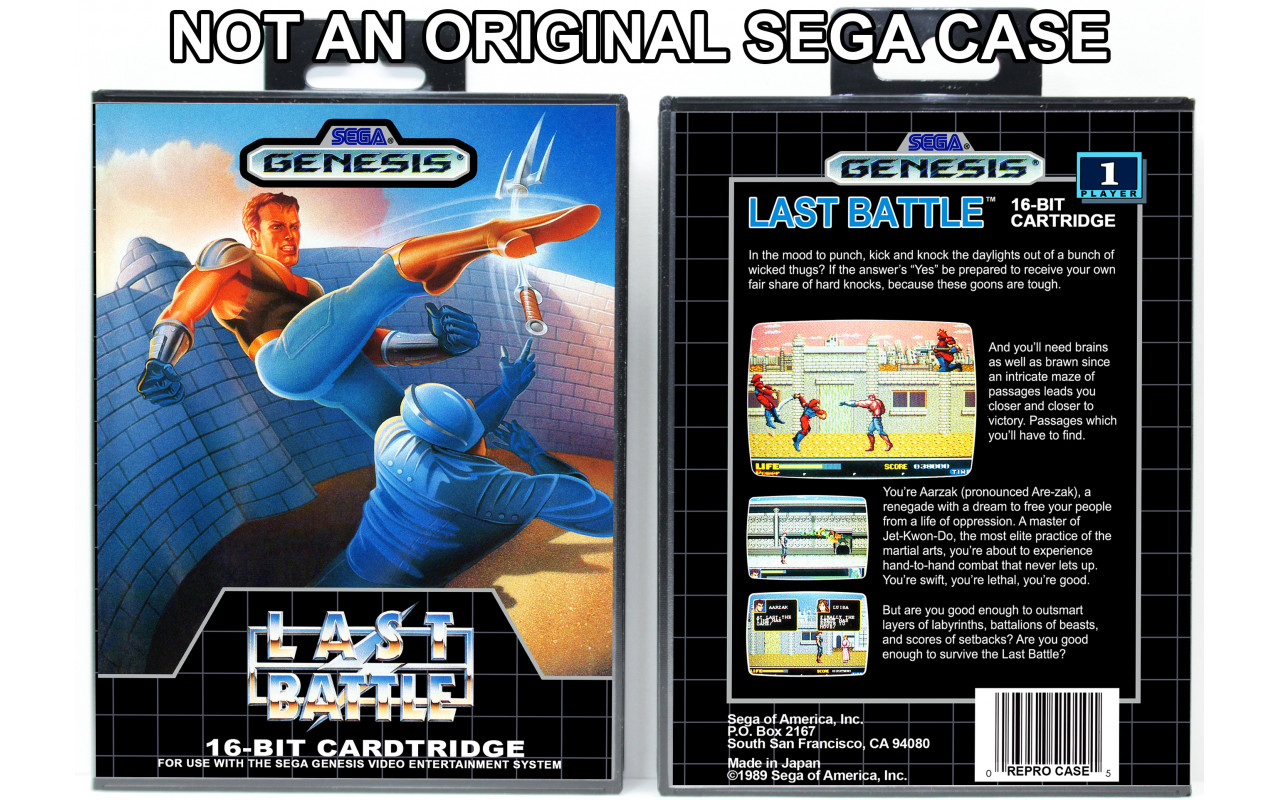 Gaming Relics - Sega Genesis - Last Battle