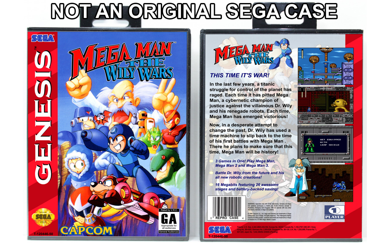 Gaming Relics - Sega Genesis - Mega Man: The Wily Wars