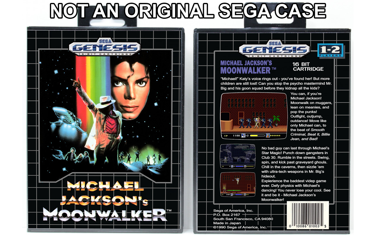 Gaming Relics - Sega - Sega Genesis - Michael Jackson's Moonwalker