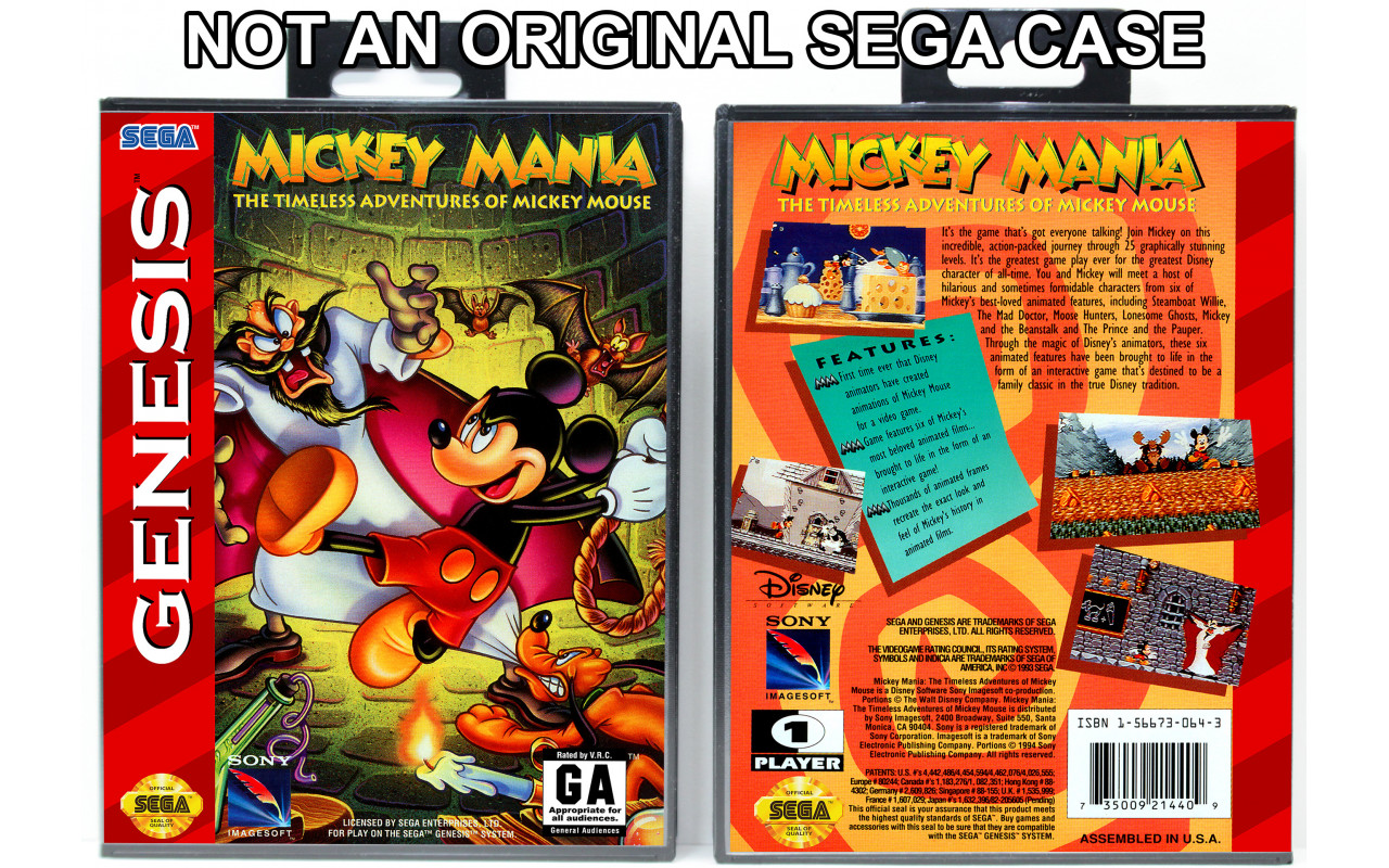Gaming Relics - Sega Genesis - Mickey Mania: The Timeless Adventures of ...