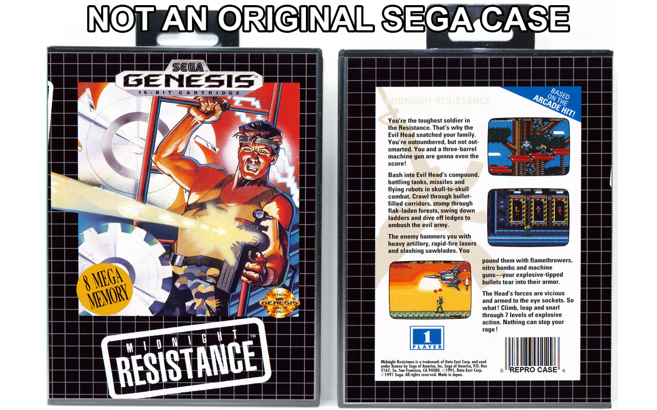 Gaming Relics - Sega Genesis - Midnight Resistance