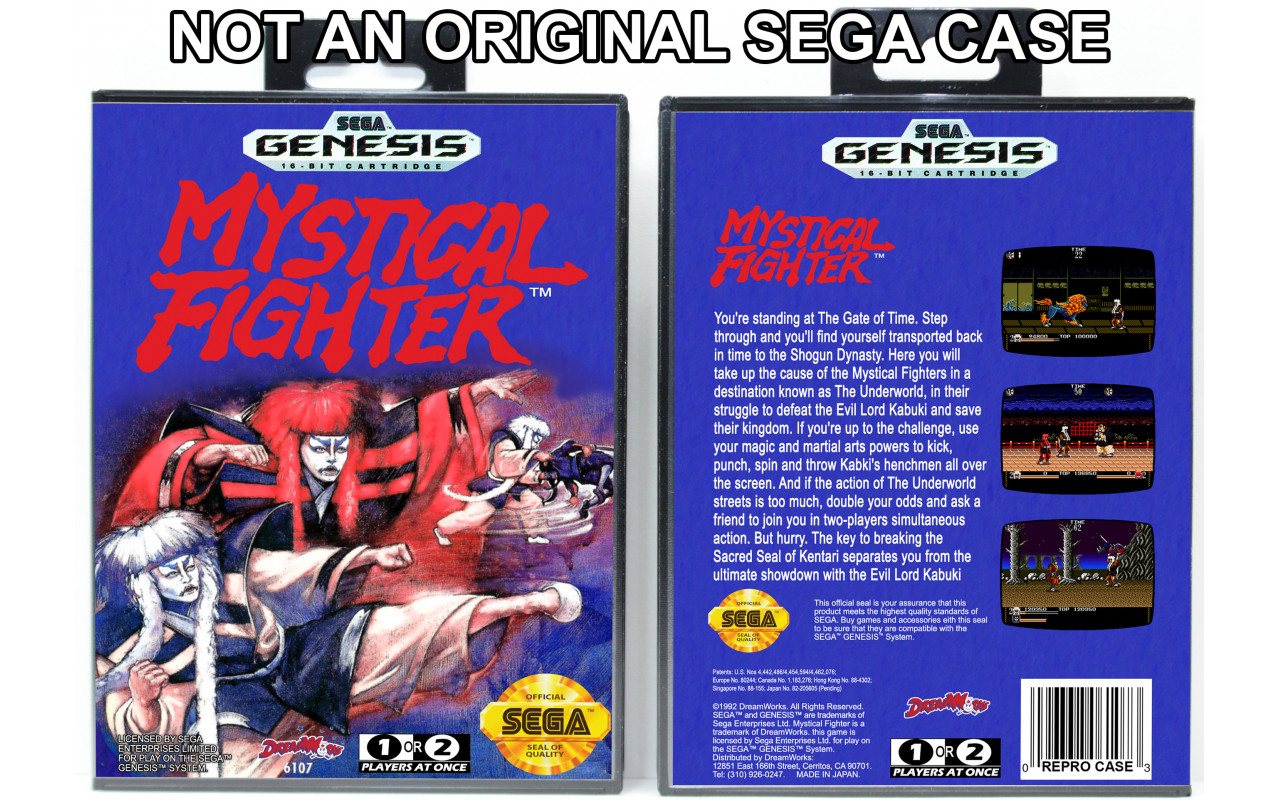 Gaming Relics - Sega Genesis - Mystical Fighter