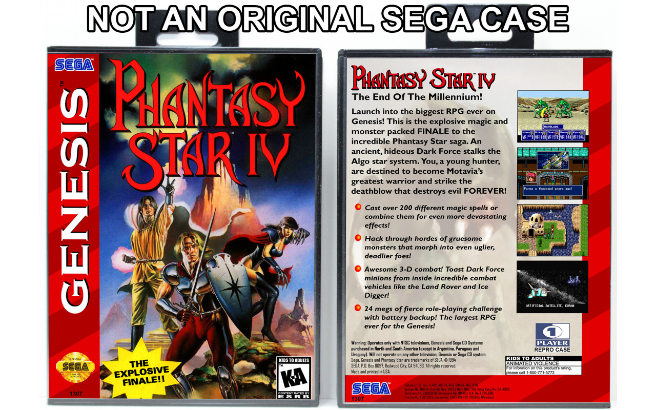 Gaming Relics - Sega Genesis - Phantasy Star IV