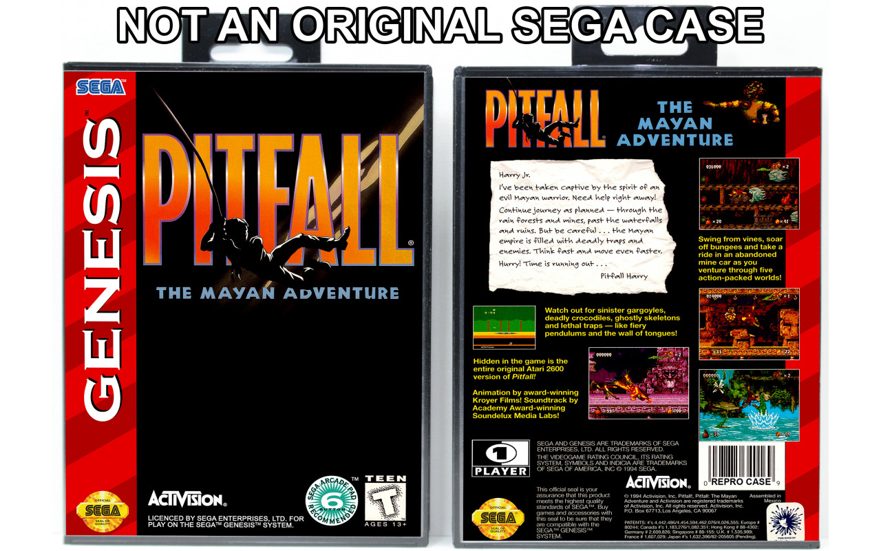 Gaming Relics - Sega Genesis - Pitfall: The Mayan Adventure