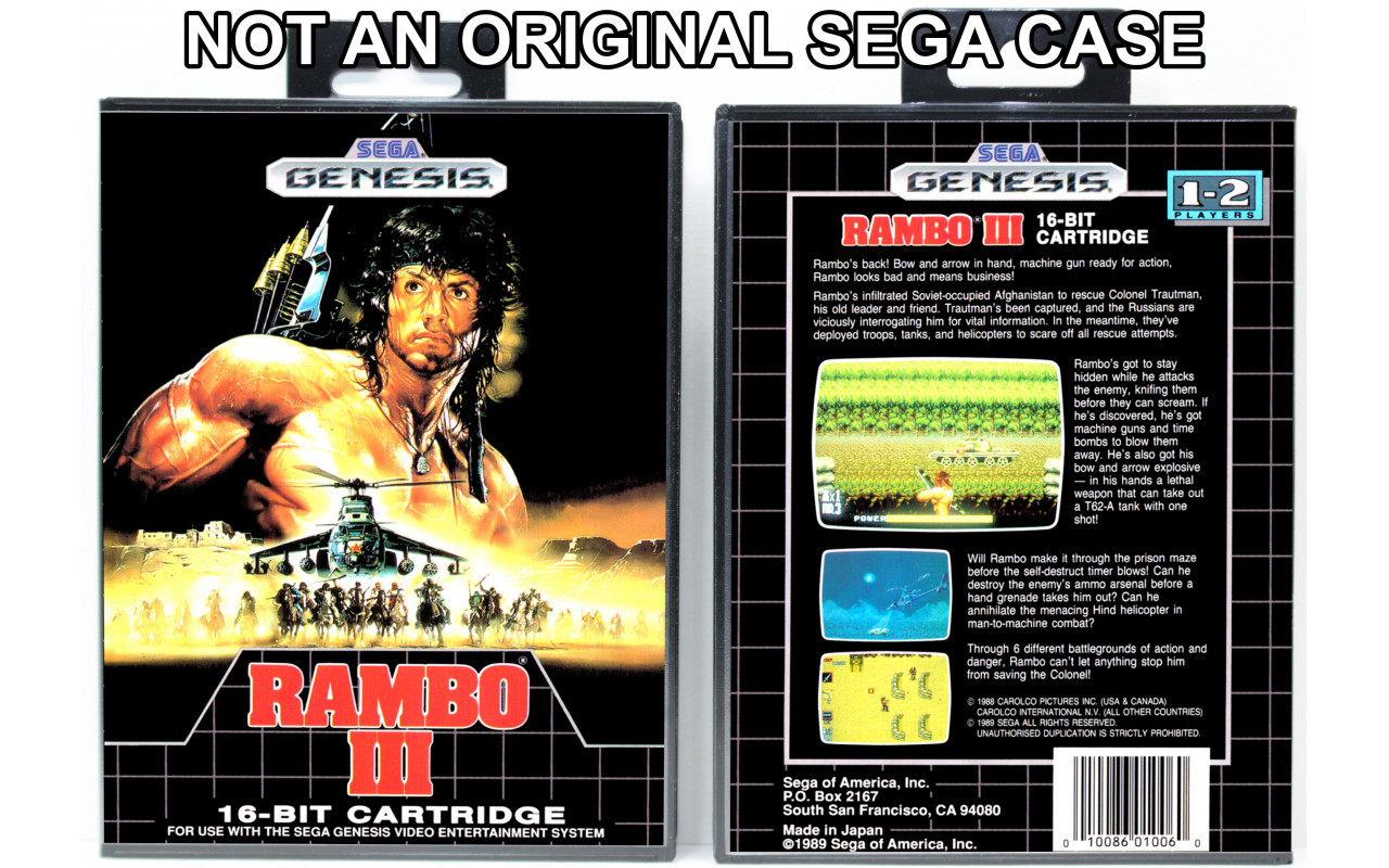 Gaming Relics - Sega Genesis - Rambo III