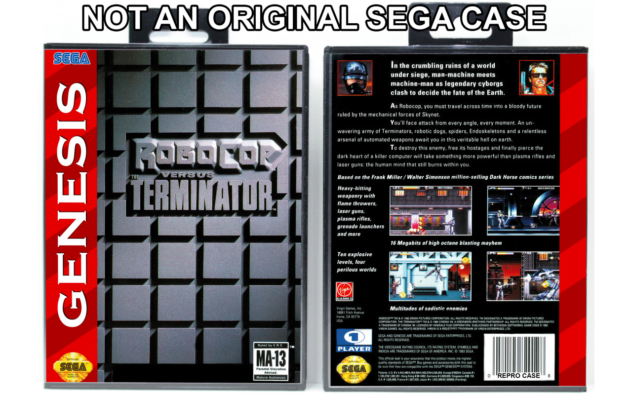 Gaming Relics - Sega Genesis - Robocop Versus The Terminator