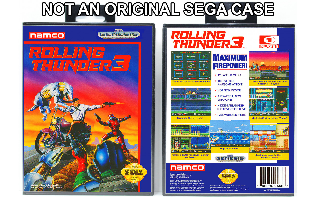 Gaming Relics - Sega Genesis - Rolling Thunder 3