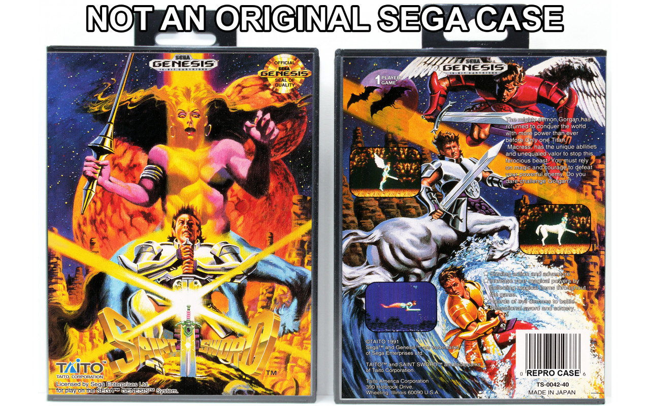 Gaming Relics - Sega Genesis - Saint Sword