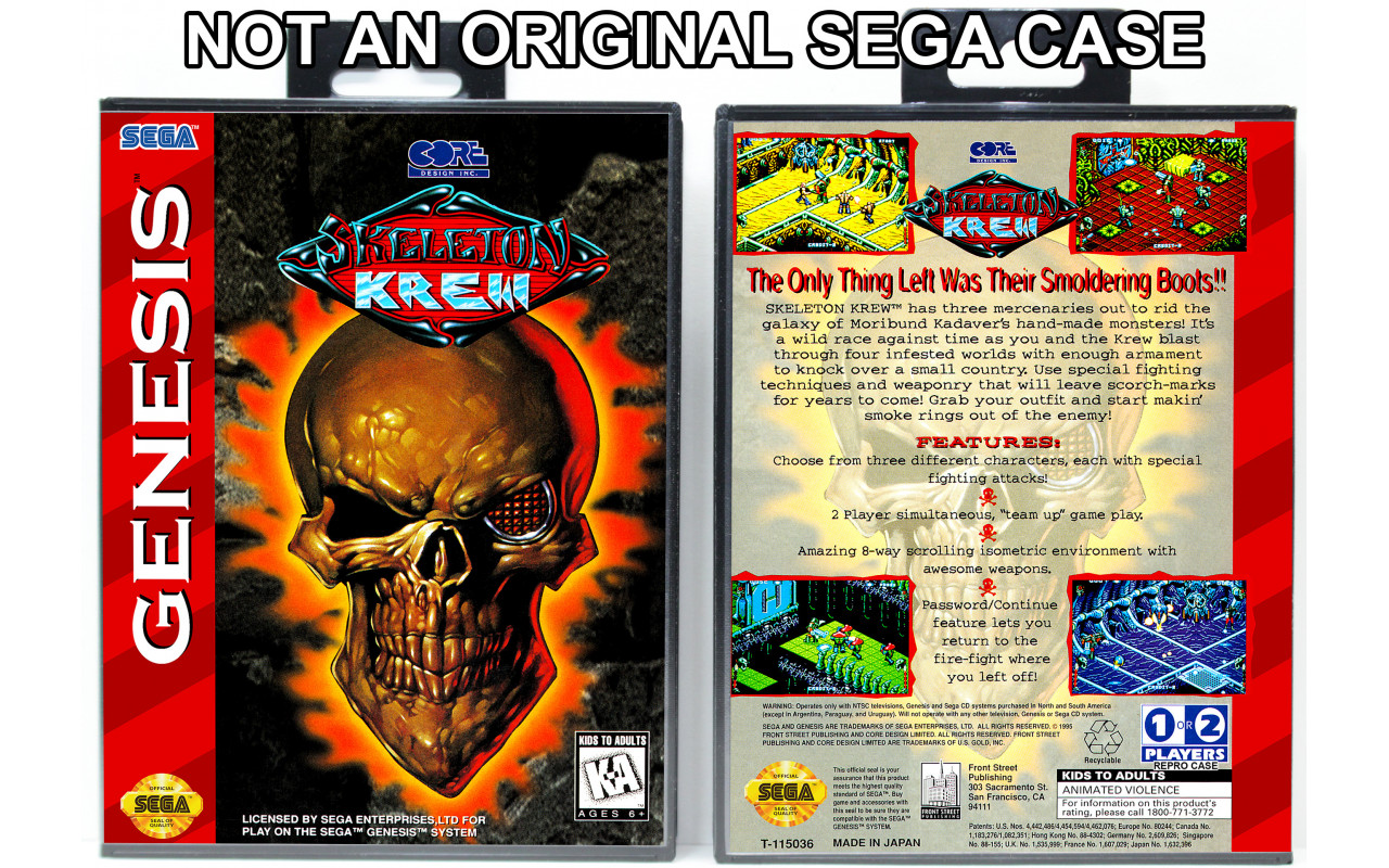 Gaming Relics - Sega Genesis - Skeleton Krew