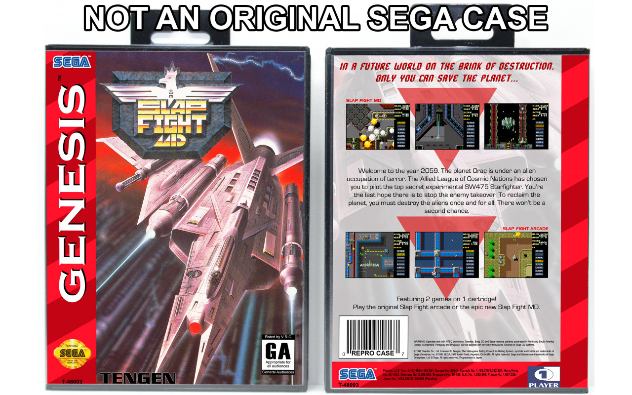 Gaming Relics - Sega Genesis - Slap Fight MD