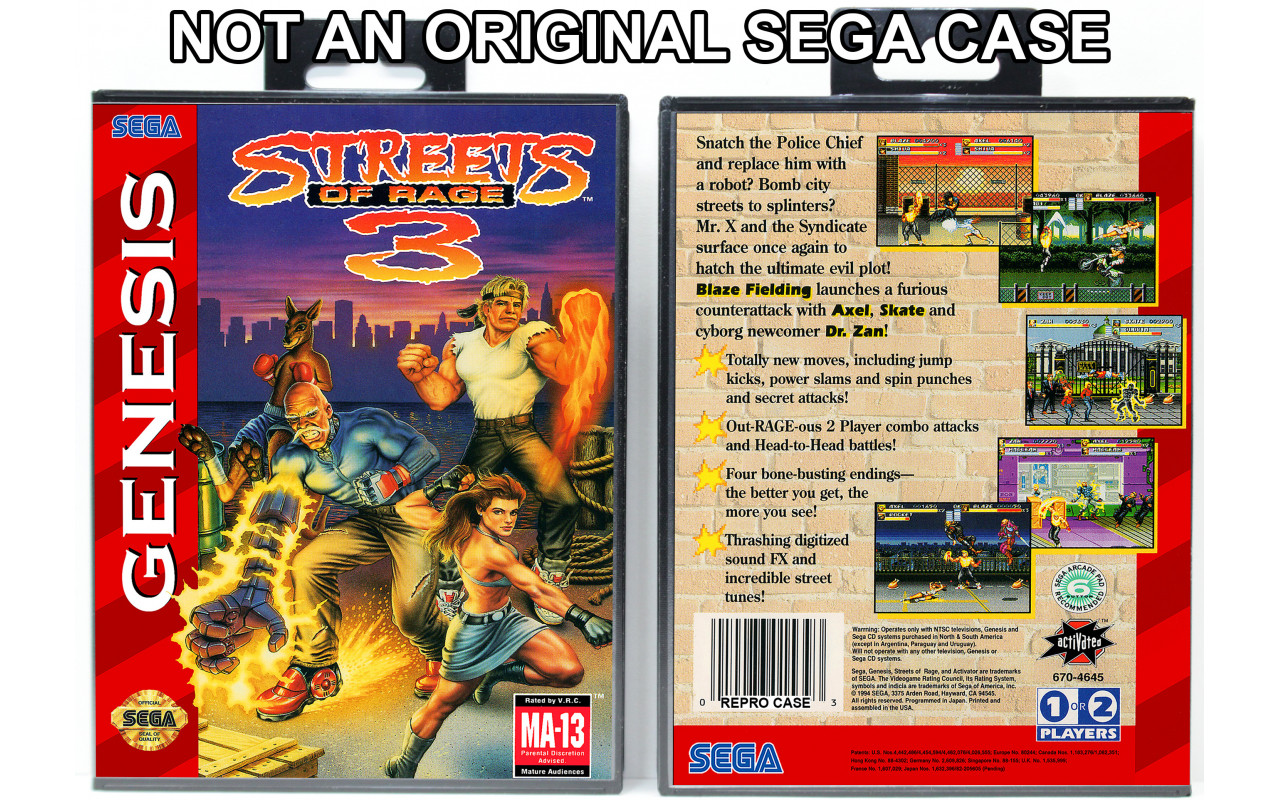 Gaming Relics - Sega - Sega Genesis - Streets of Rage 3