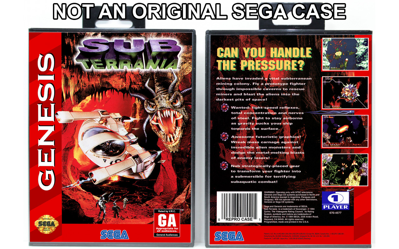 Gaming Relics - Sega Genesis - Sub Terrania