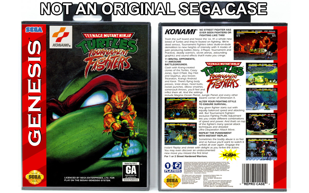 Gaming Relics - Sega Genesis - Teenage Mutant Ninja Turtles: Tournament ...