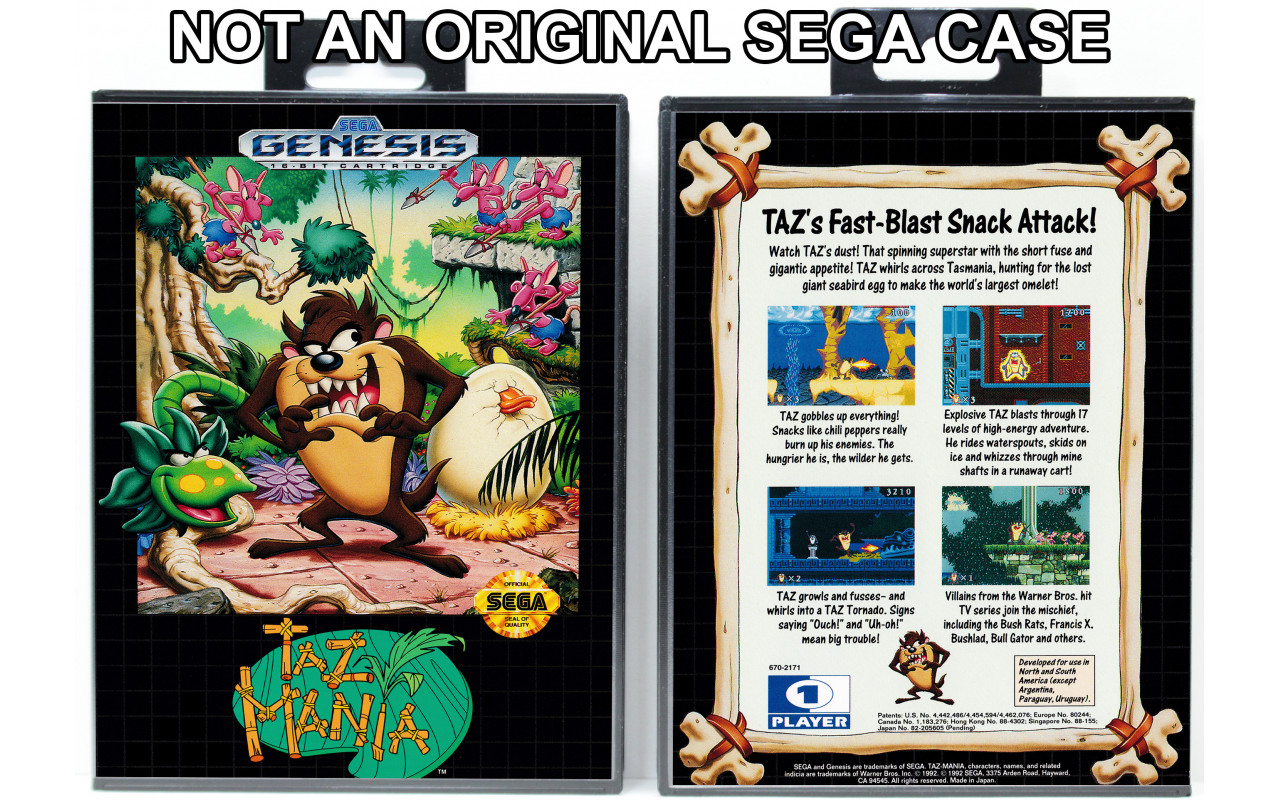 Gaming Relics - Sega Genesis - Taz-Mania