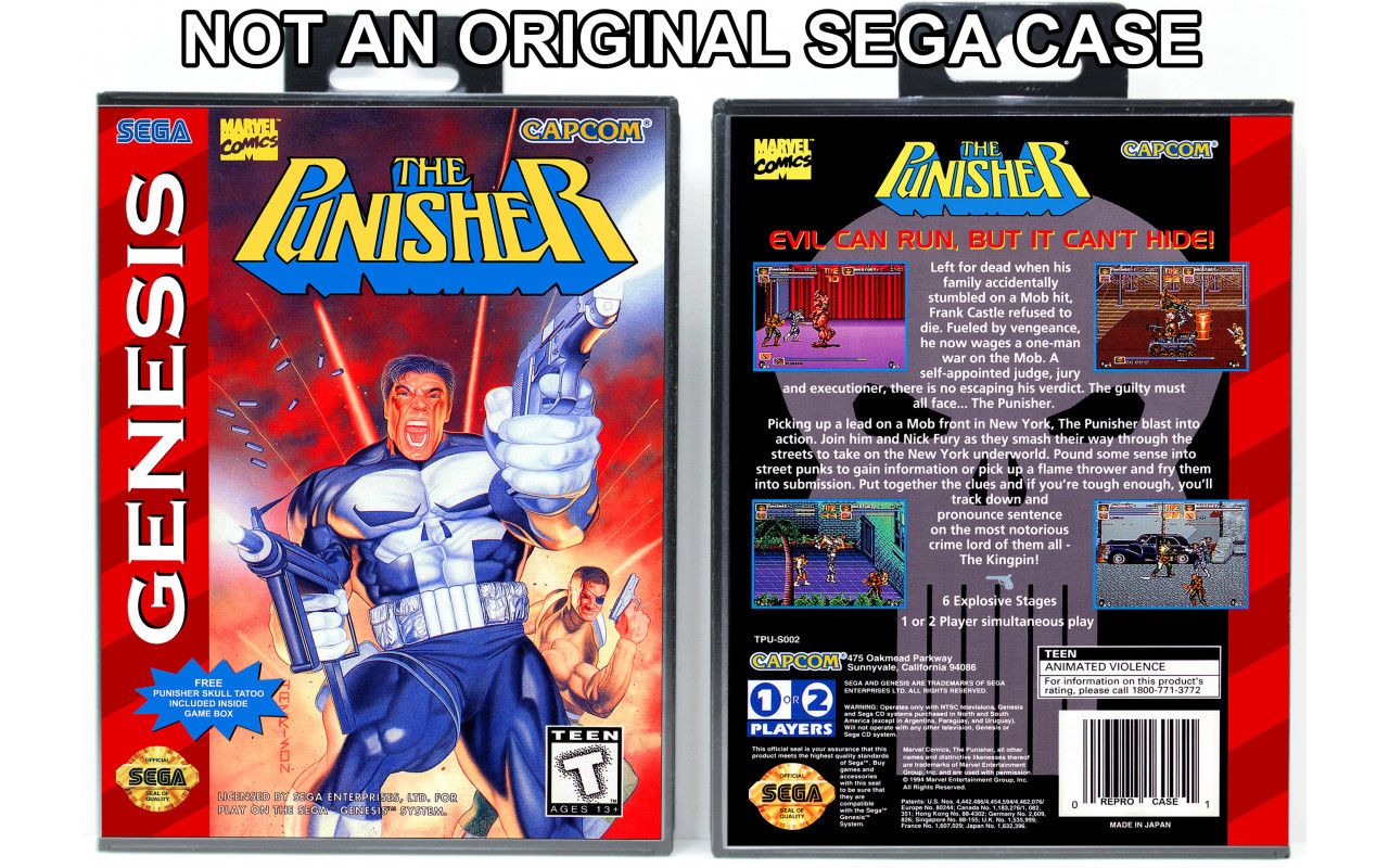 Gaming Relics - Sega - Sega Genesis - Punisher, The