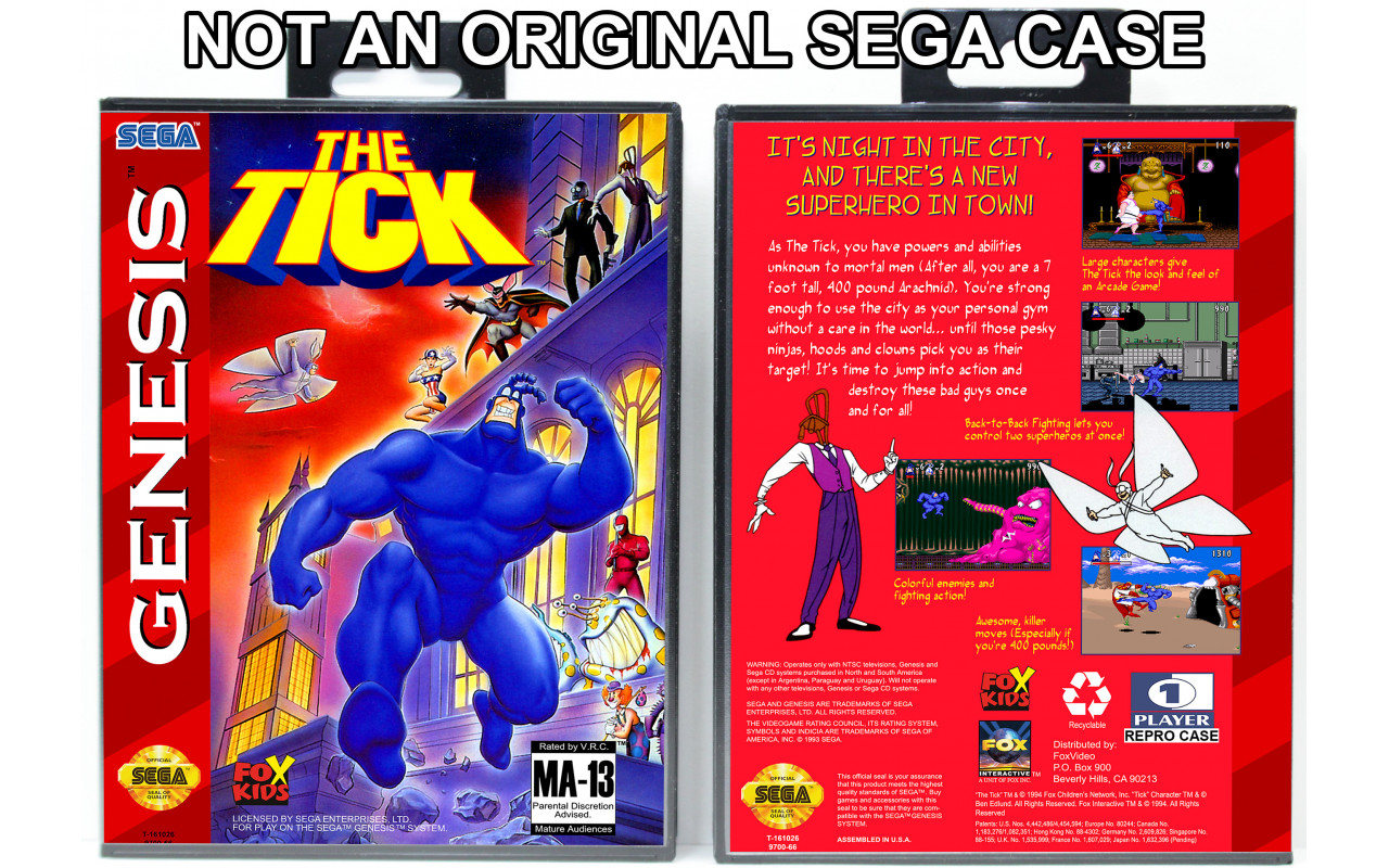 Gaming Relics - Sega Genesis - Tick, The