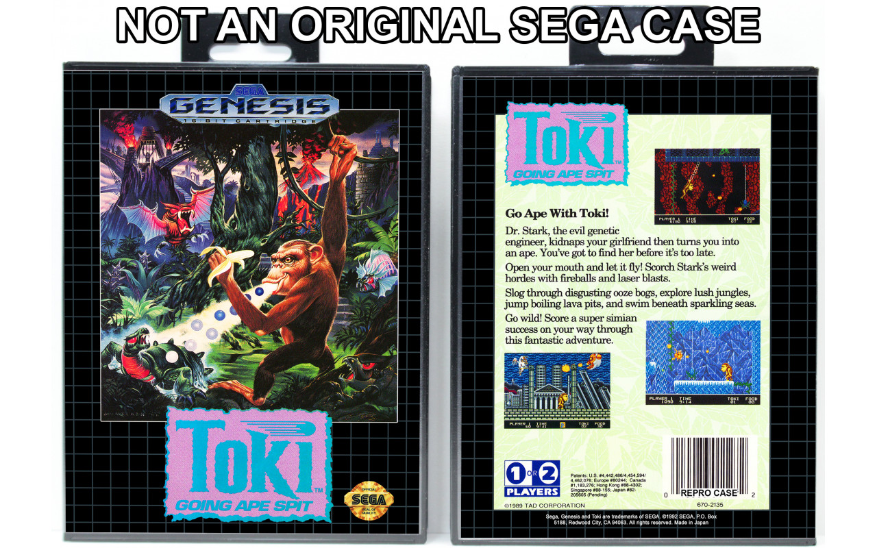 Gaming Relics - Sega Genesis - Toki: Going Ape Spit