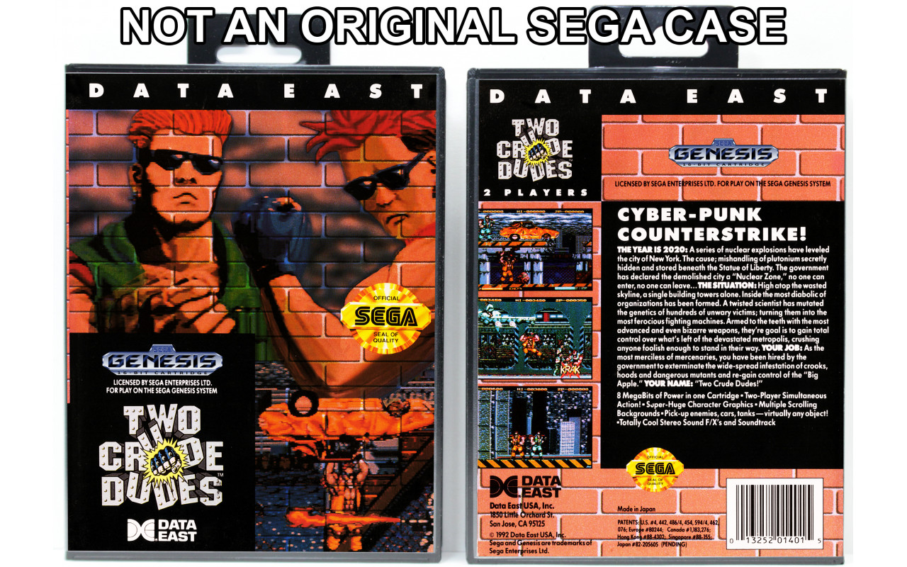 Gaming Relics - Sega Genesis - Two Crude Dudes