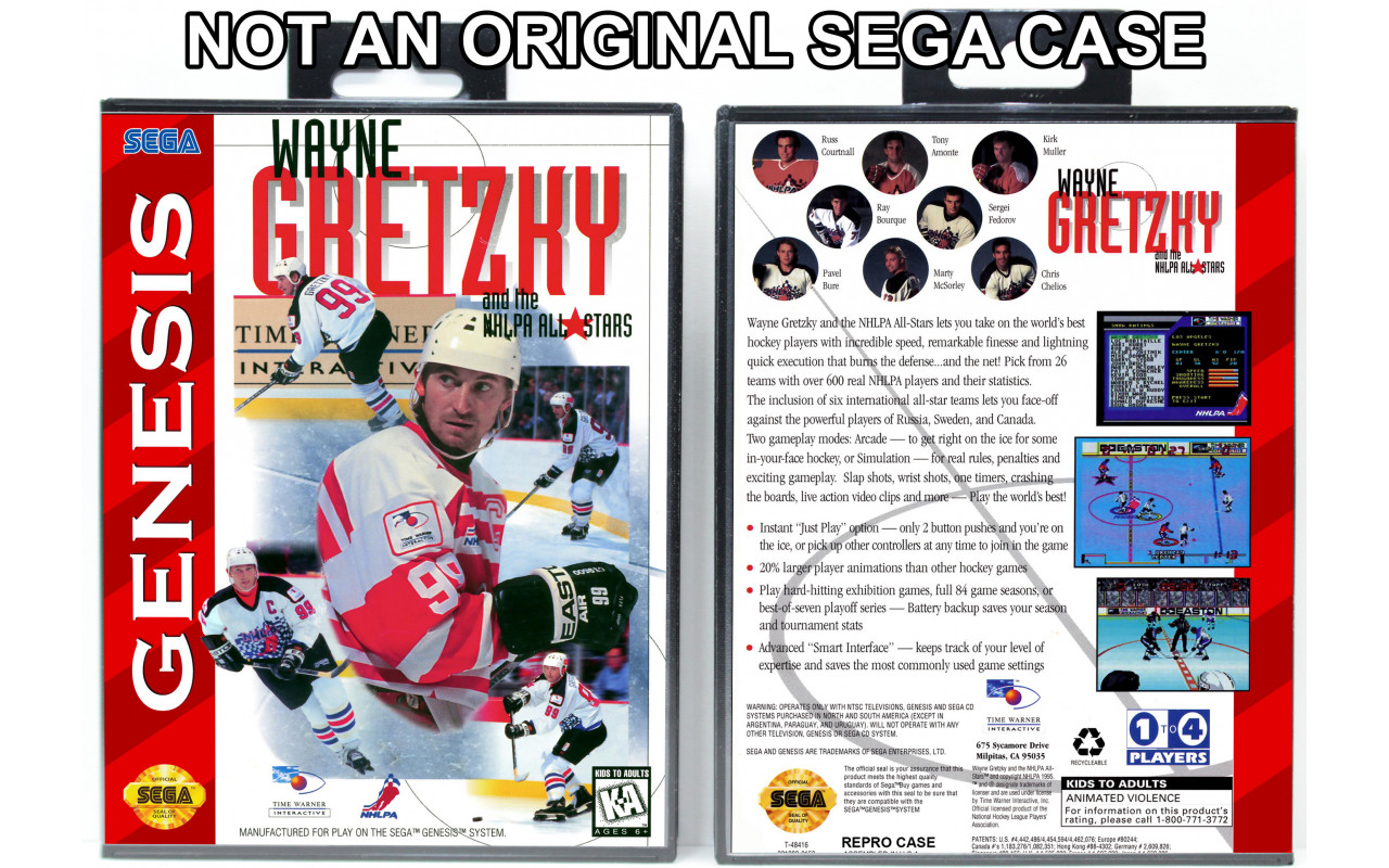Gaming Relics - Sega Genesis - Wayne Gretzky and the NHLPA All Stars