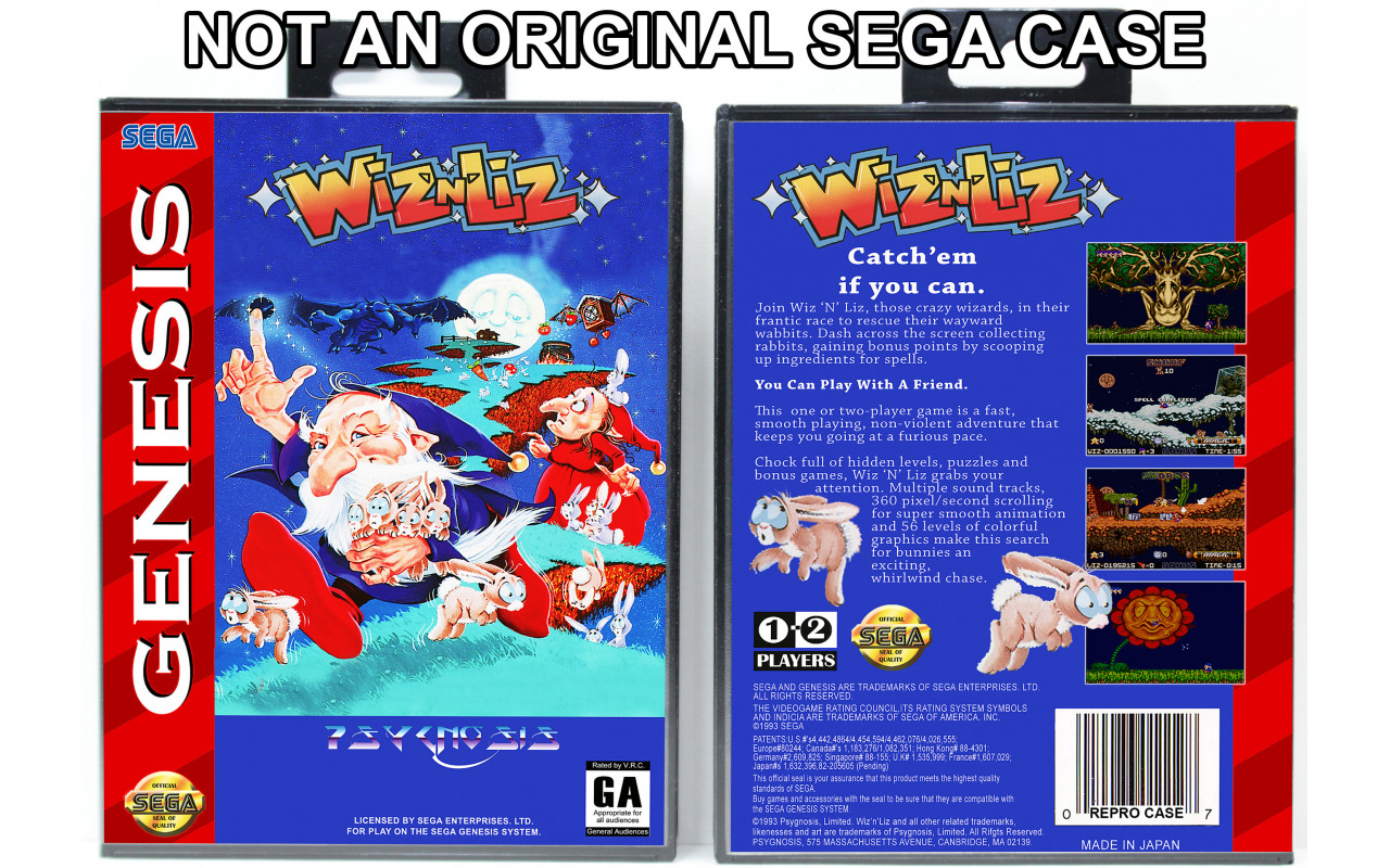Gaming Relics - Sega Genesis - Wiz 'n' Liz