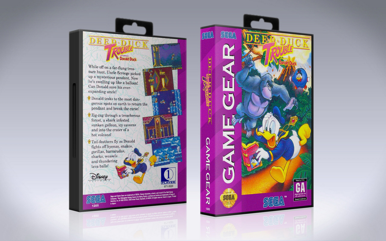 Gaming Relics - Sega - Game Gear - Deep Duck Trouble Starring Donald Duck
