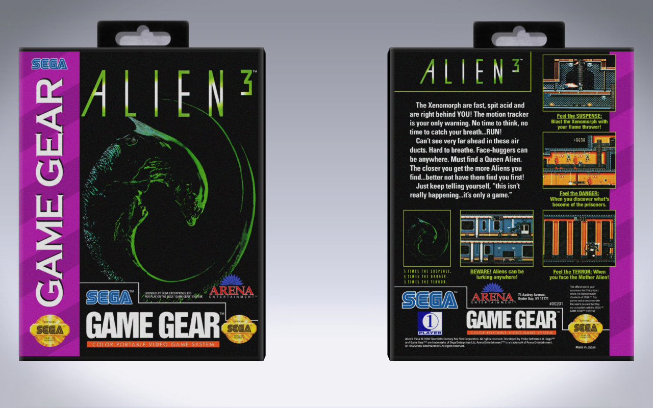Gaming Relics - Sega - Game Gear - Alien 3