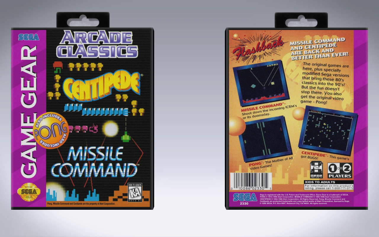 Gaming Relics - Sega - Game Gear - Arcade Classics