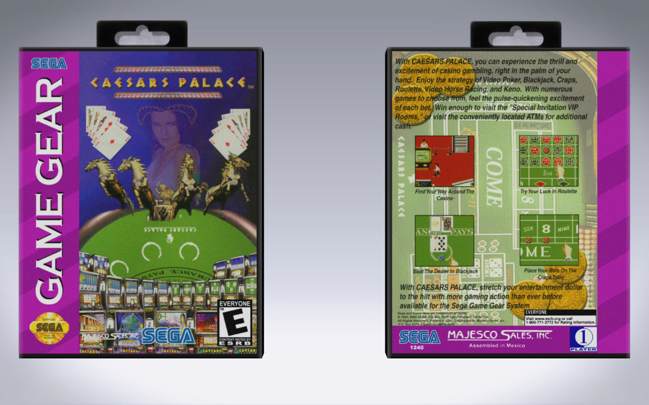 Gaming Relics - Game Gear - Caesars Palace (Majesco)