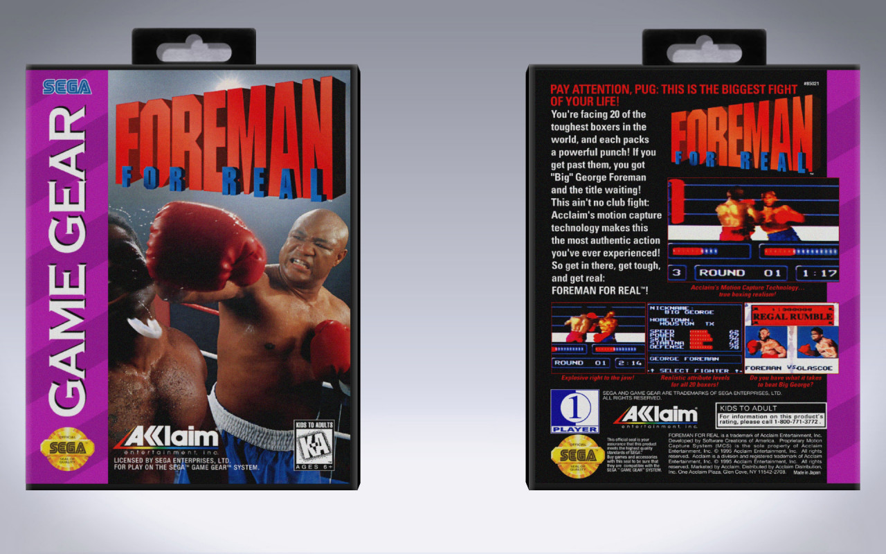 Gaming Relics - Game Gear - Foreman For Real