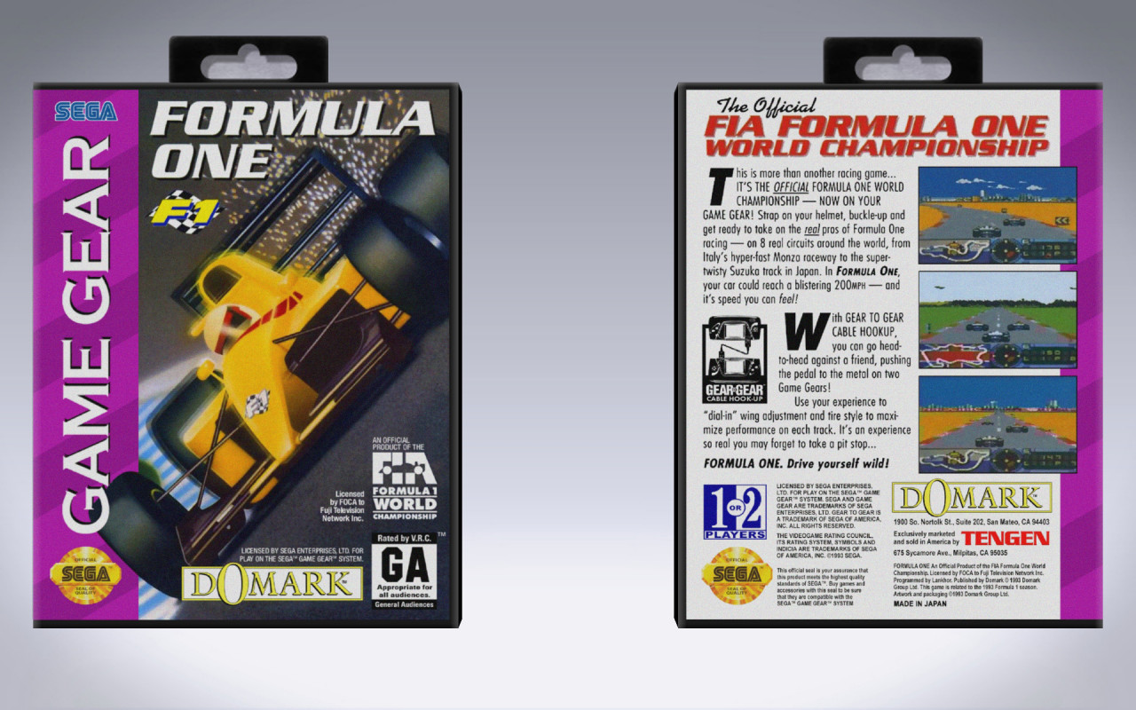 Gaming Relics - Game Gear - Formula One