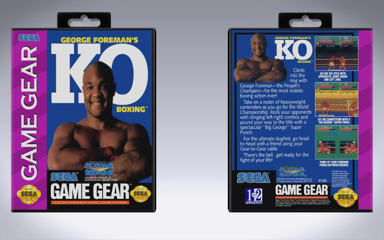 Gaming Relics - Game Gear - George Foreman's KO Boxing