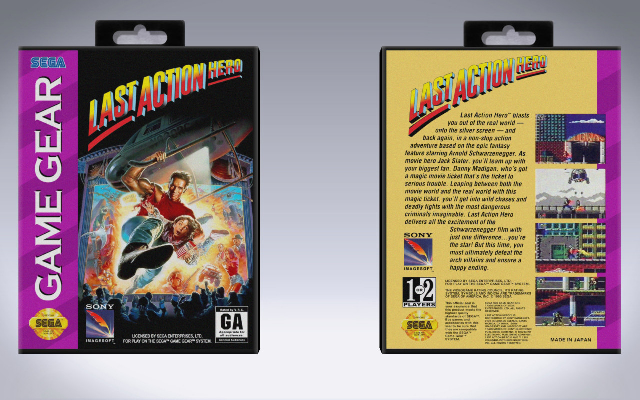 Gaming Relics - Game Gear - Last Action Hero