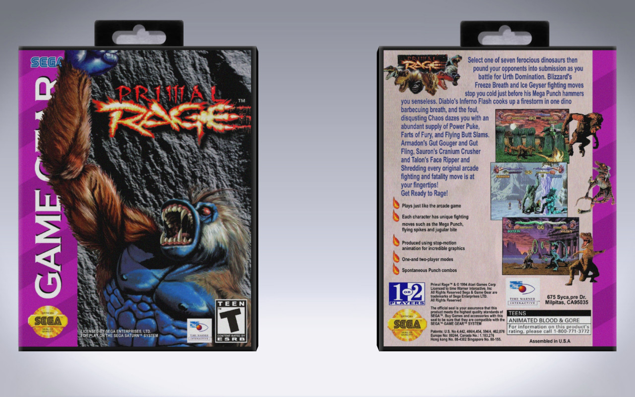 Gaming Relics - Game Gear - Primal Rage