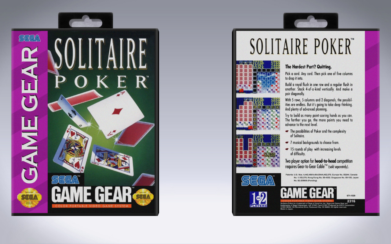 Gaming Relics - Game Gear - Solitaire Poker