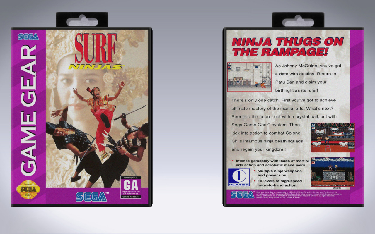 Gaming Relics - Game Gear - Surf Ninjas