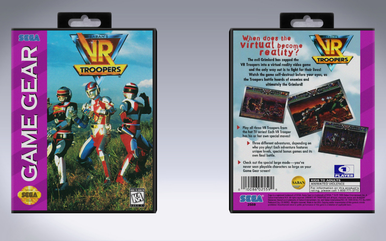 Gaming Relics - Game Gear - VR Troopers