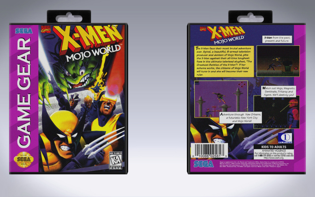 Gaming Relics - Sega - Game Gear - X-Men: Mojo World