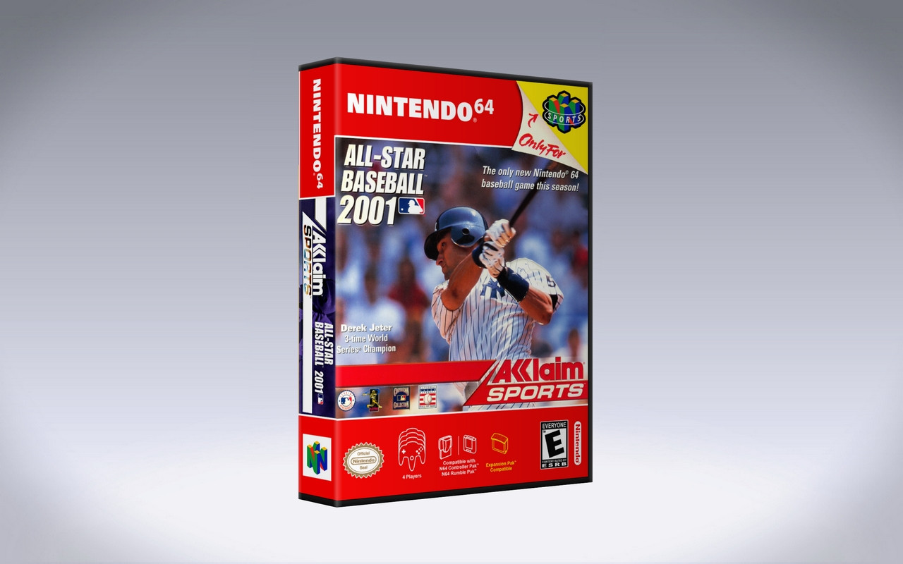 Gaming Relics - Nintendo 64 - Vertical Style - All-Star Baseball 2001