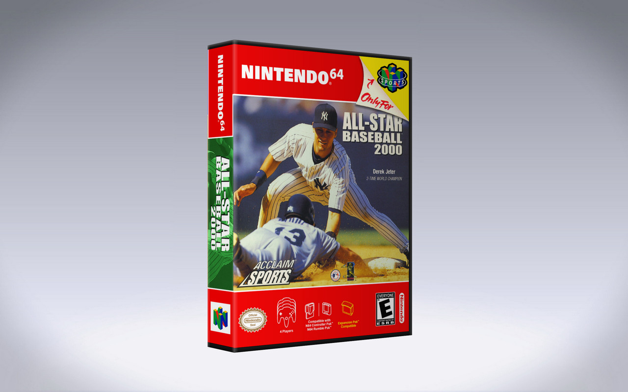Gaming Relics - Nintendo 64 - Vertical Style - All-Star Baseball 2000