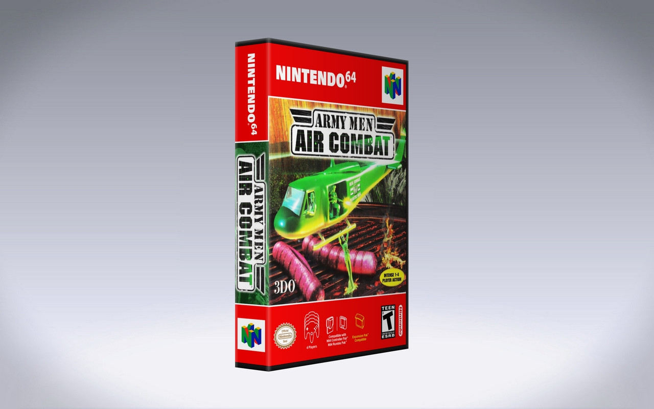 Gaming Relics - Nintendo 64 - Vertical Style - Army Men Air Combat