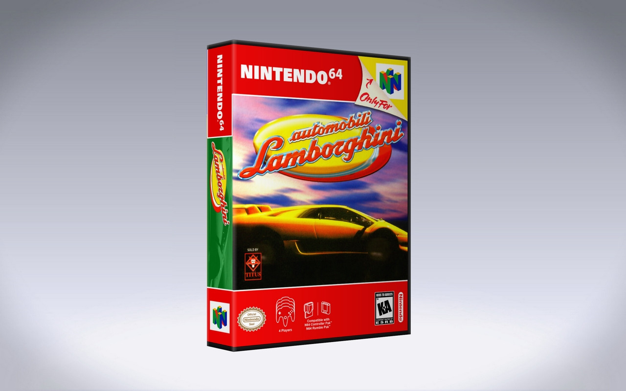 Gaming Relics - Nintendo 64 - Vertical Style - Automobili Lamborghini