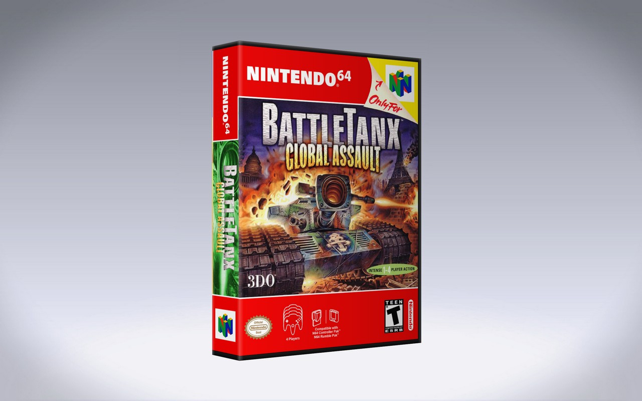 Gaming Relics - Nintendo 64 - Vertical Style - Battle Tanx: Global Assault