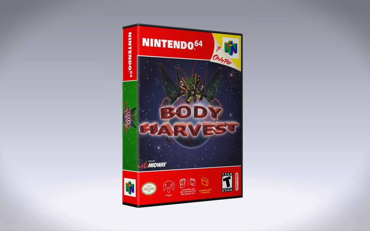 Gaming Relics - Nintendo 64 - Vertical Style - Body Harvest