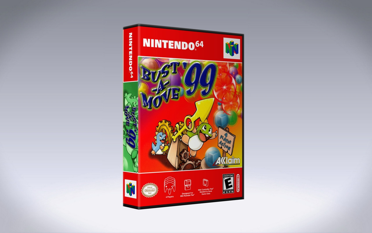Gaming Relics - Nintendo 64 - Vertical Style - Bust-a-Move '99