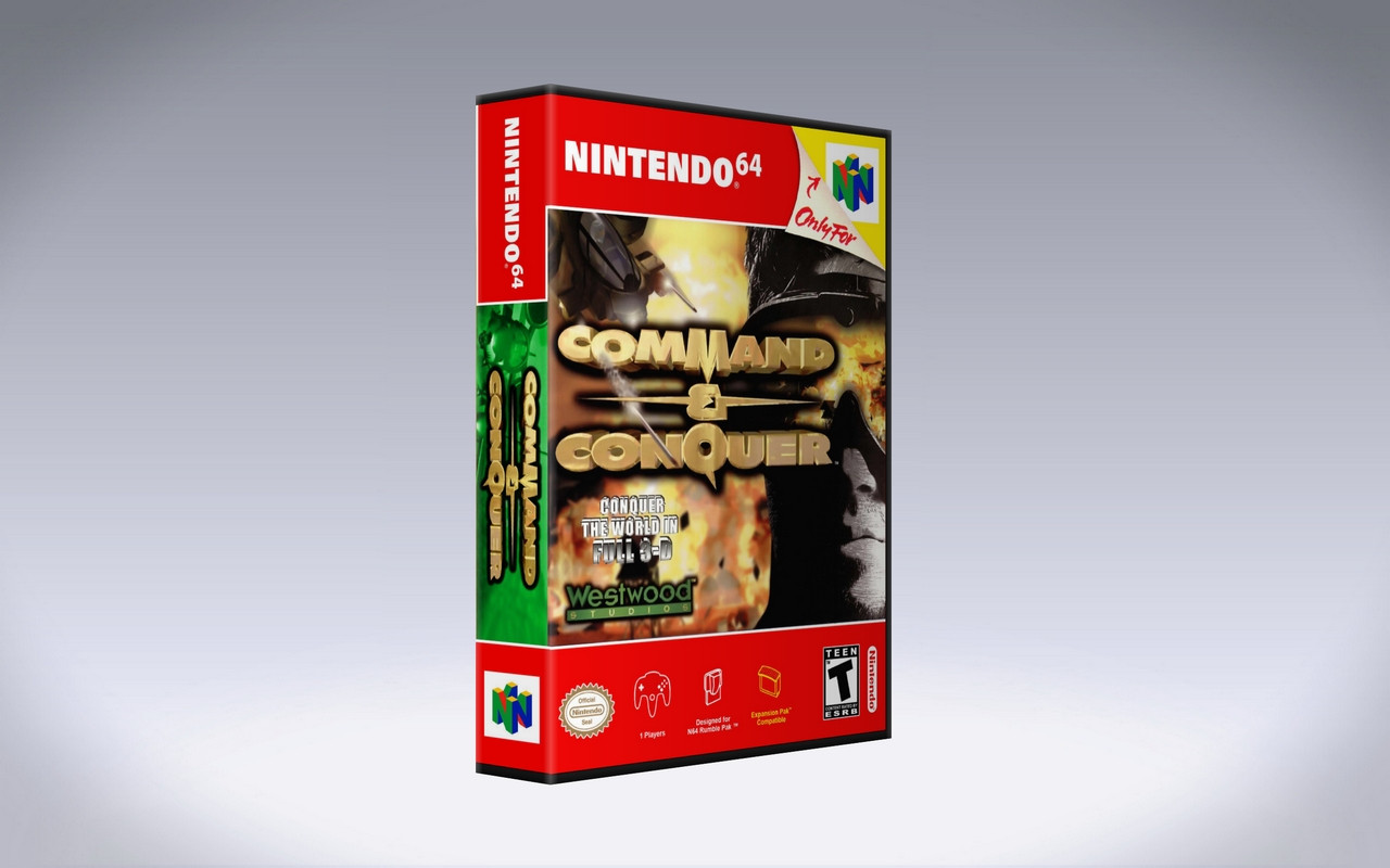 Gaming Relics - Nintendo 64 - Vertical Style - Command & Conquer