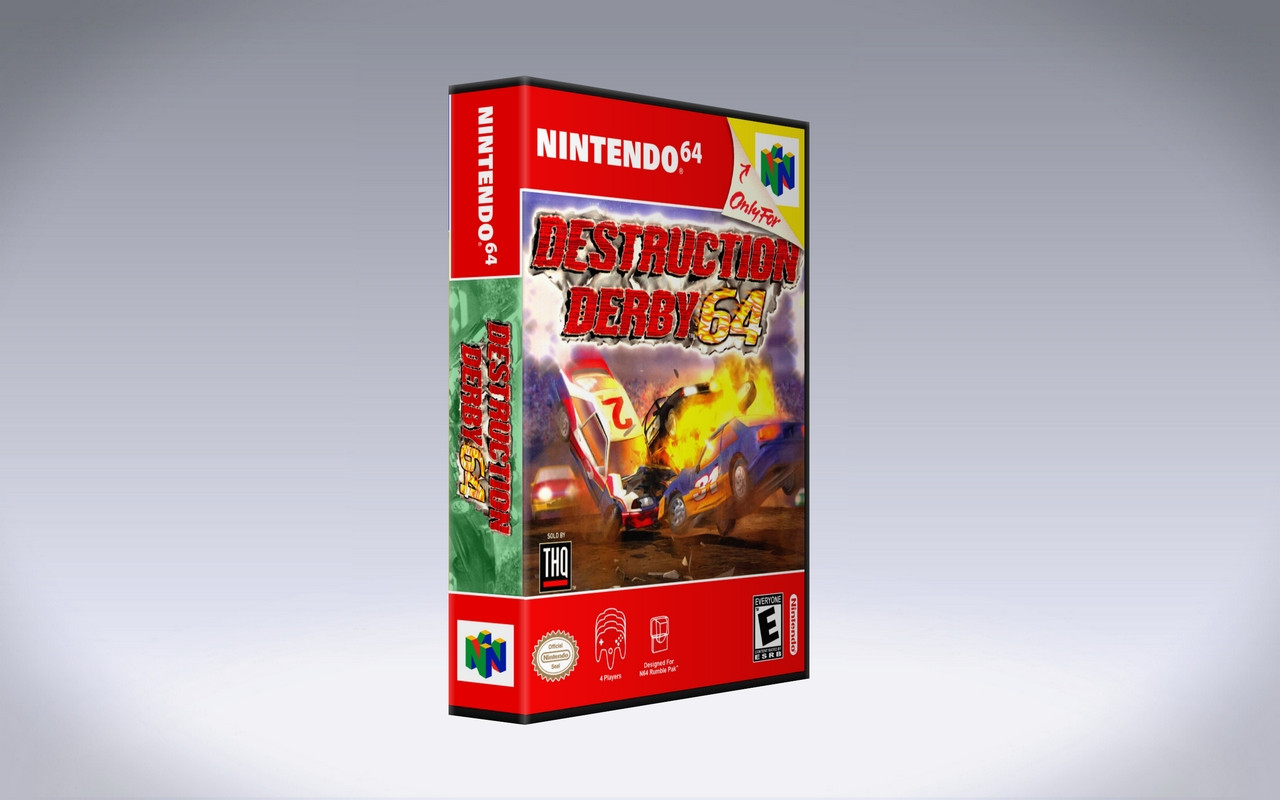 Gaming Relics - Nintendo 64 - Vertical Style - Destruction Derby 64