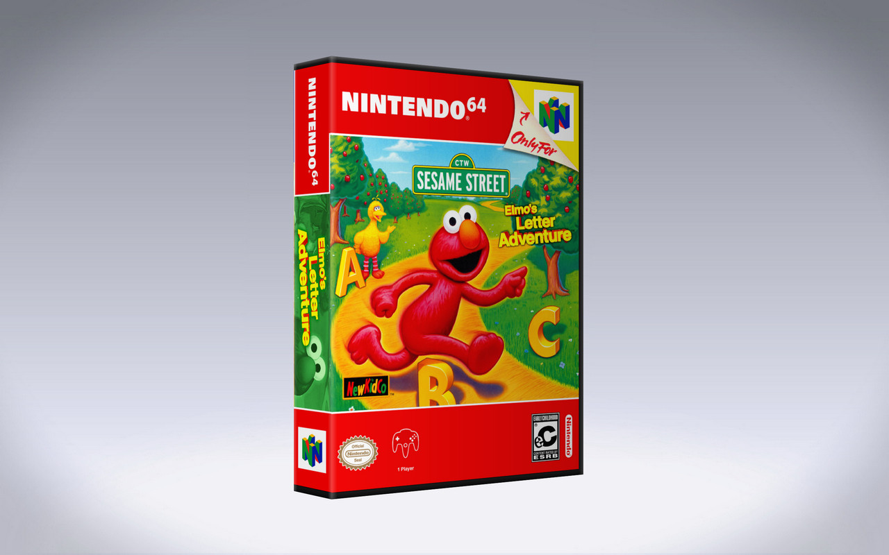 Gaming Relics - Nintendo 64 - Vertical Style - Elmo's Letter Adventure