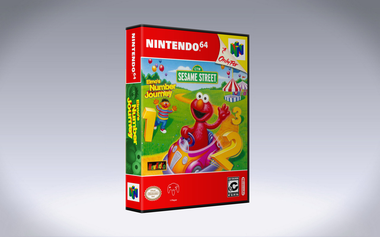 Gaming Relics - Nintendo 64 - Vertical Style - Elmo's Number Journey