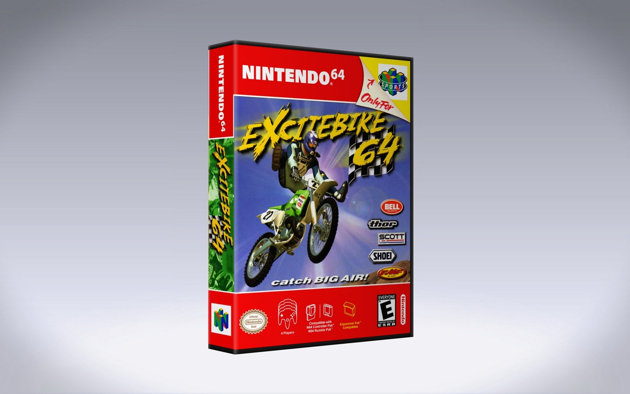 Gaming Relics - Nintendo 64 - Vertical Style - Excitebike 64