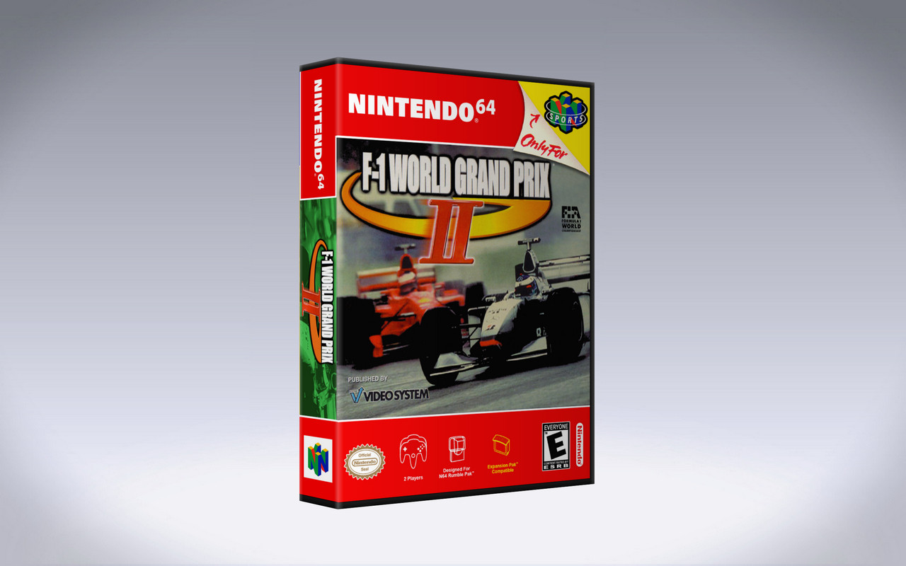 Gaming Relics - Nintendo 64 - Vertical Style - F-1 World Grand Prix II
